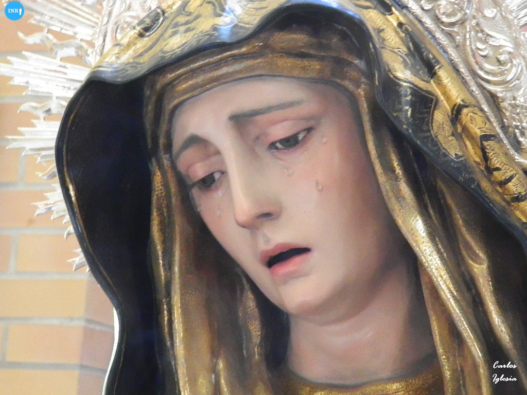 La Virgen del Mayor Dolor de la Barzola, tras su restauración